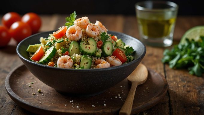 Recette de salade océane au quinoa gourmand et perles du Japon Tipiak