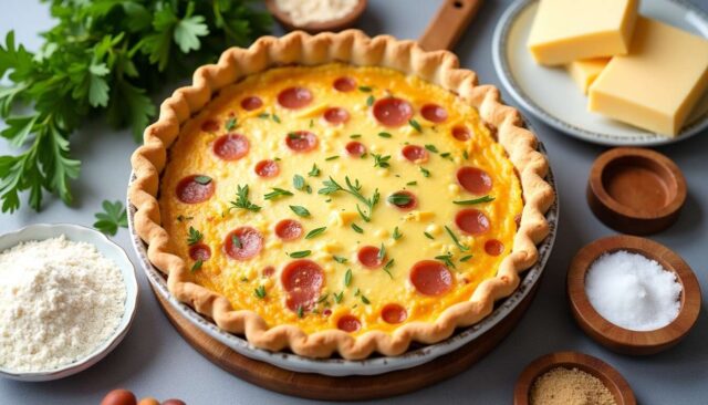 Recette facile de quiche sans pâte au jambon : idéale pour un repas ...